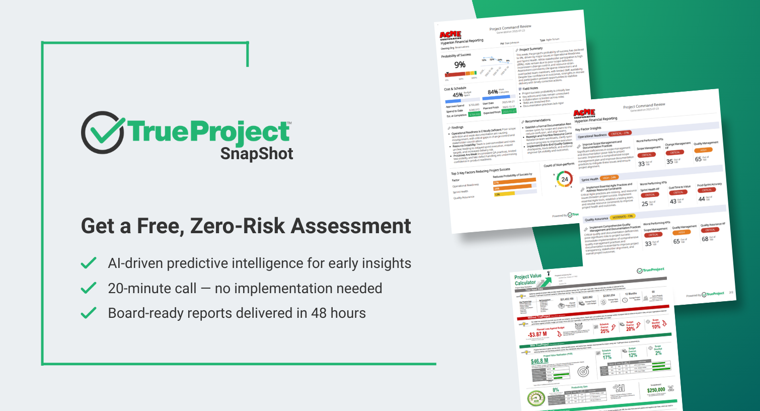 Project Success through Predictive Intelligence | TrueProject